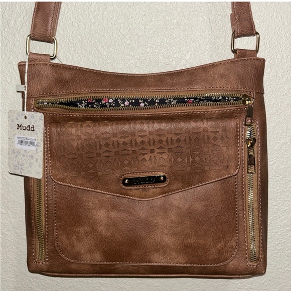 Mudd | Bags | Mudd Womens Leather Crossbody Handbag In The Color Cognac ...
